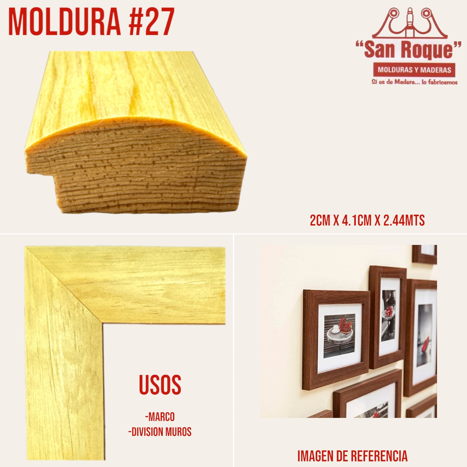 Molduras » Molduras y Maderas San Roque